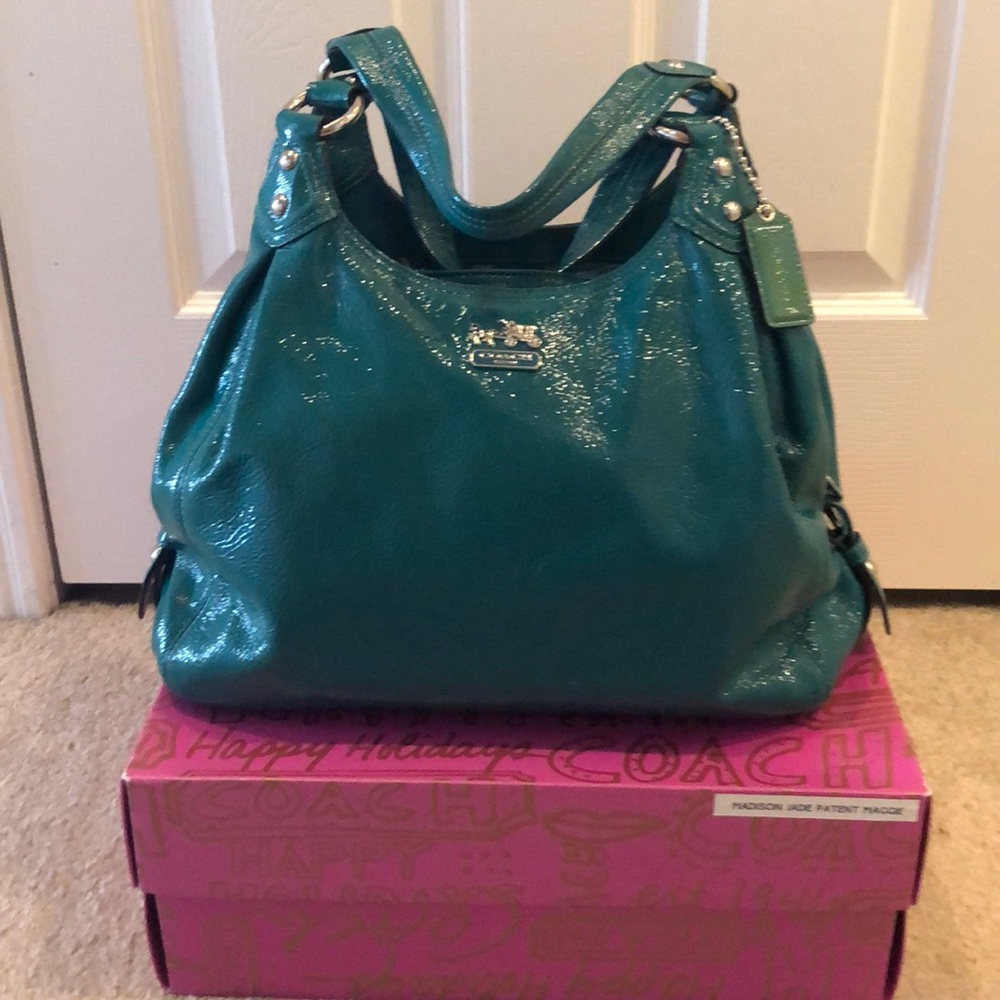 Coach Madison Patent Jade Maggie - Gem